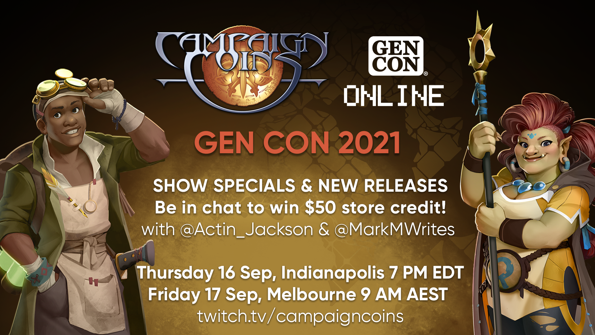 Gen Con Online specials & stream